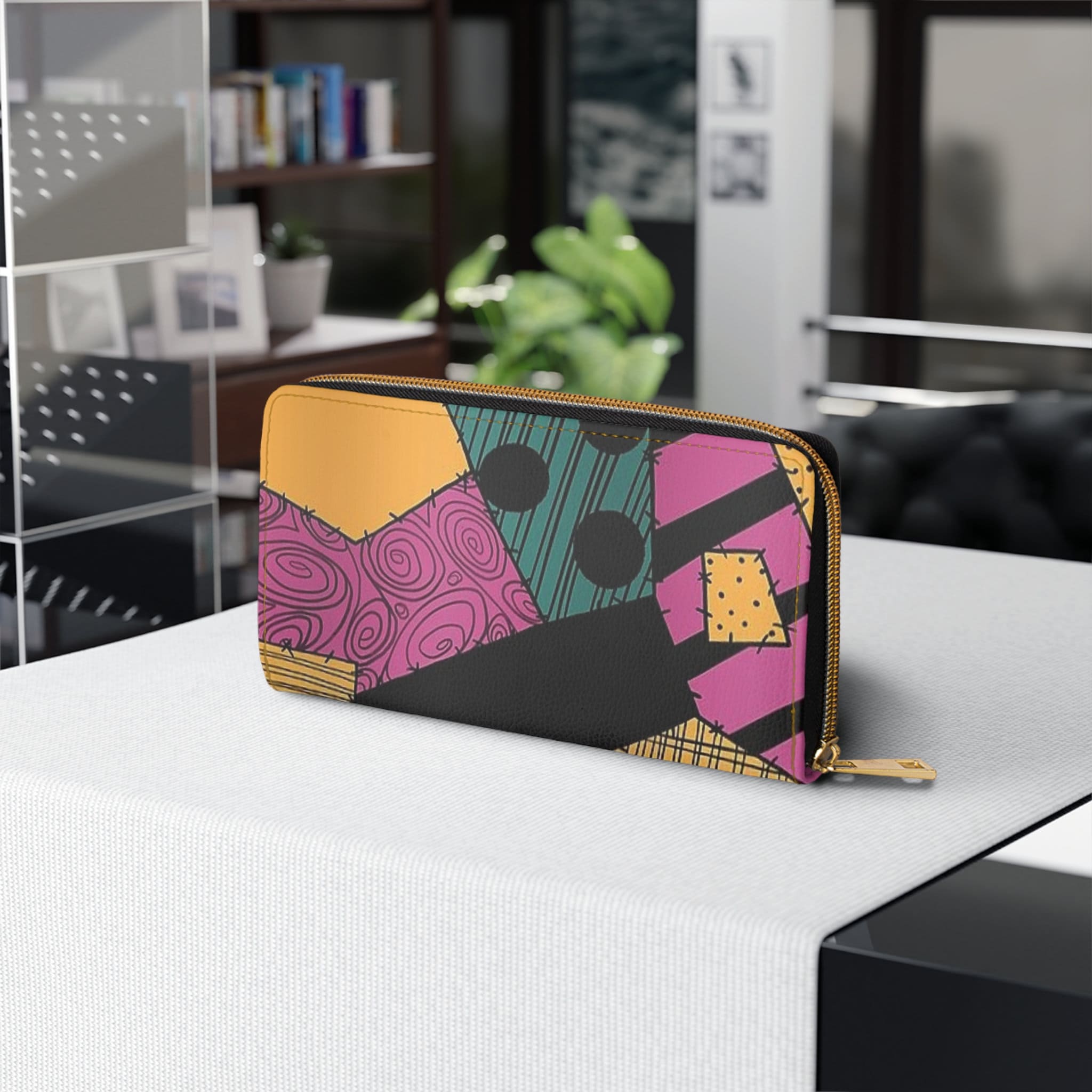 Sally Patchwork Dress Zipper Wallet - Etsy