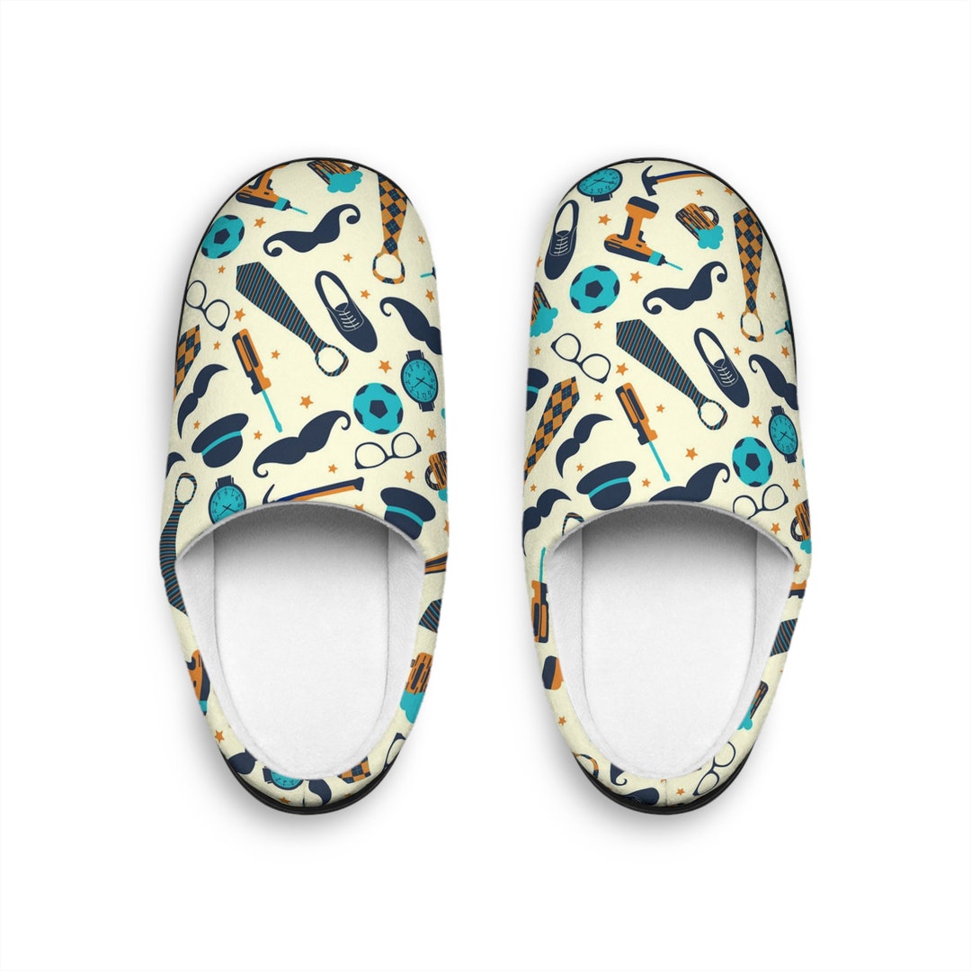 Tool and Tie Father's Day Men's Indoor Slippers - Etsy