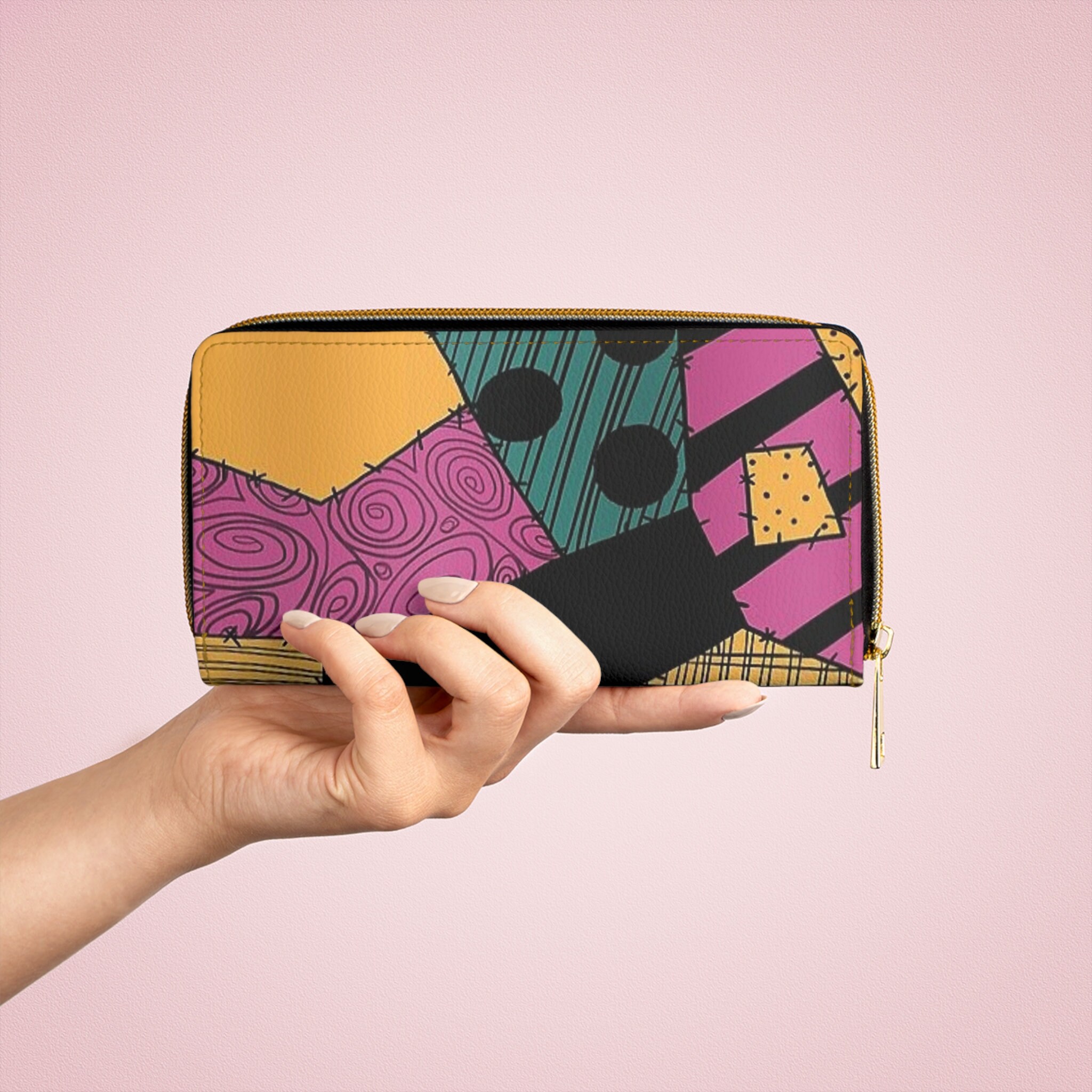 Sally Patchwork Dress Zipper Wallet - Etsy