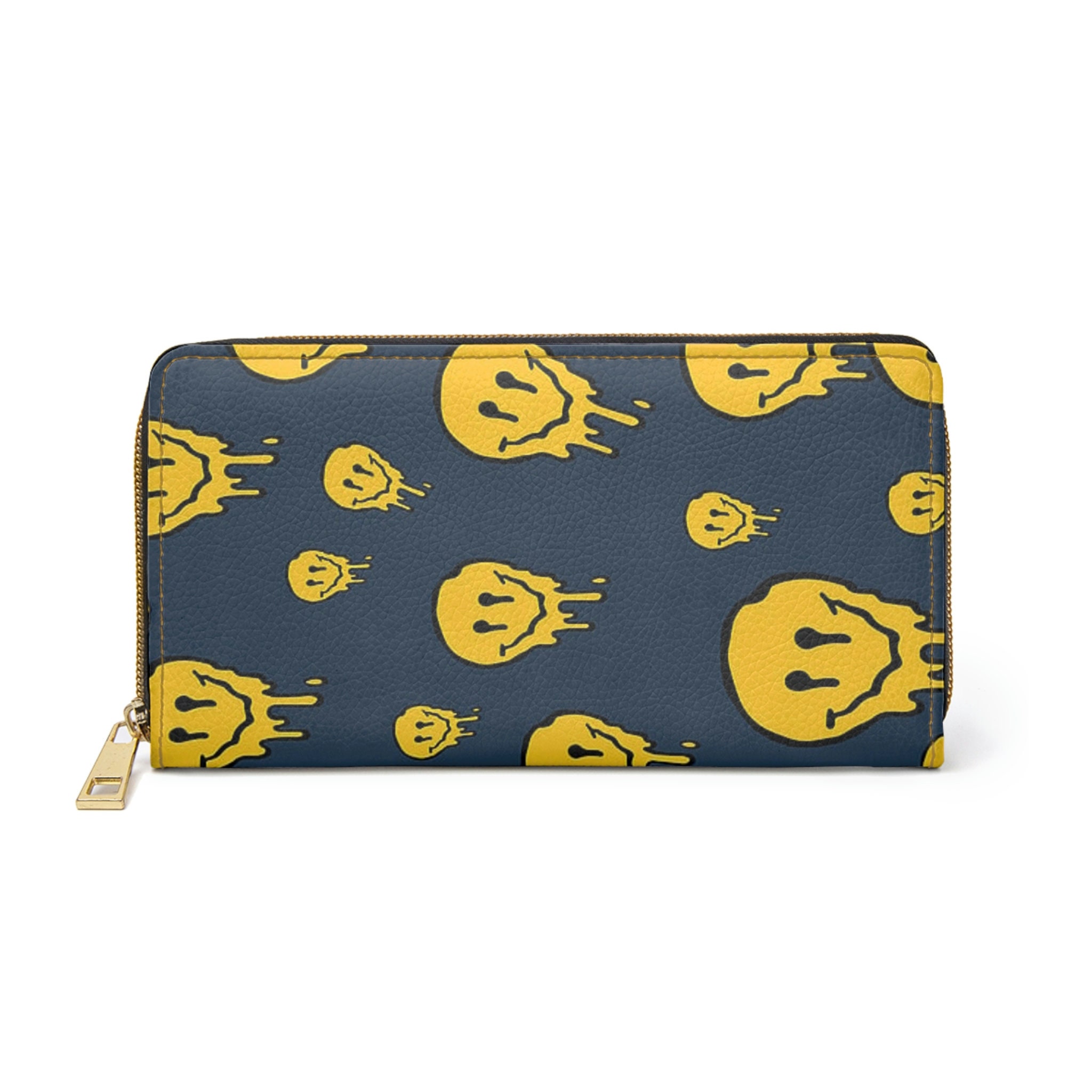 Trippy Hippie Melting Smiley Face Zipper Wallet - Etsy