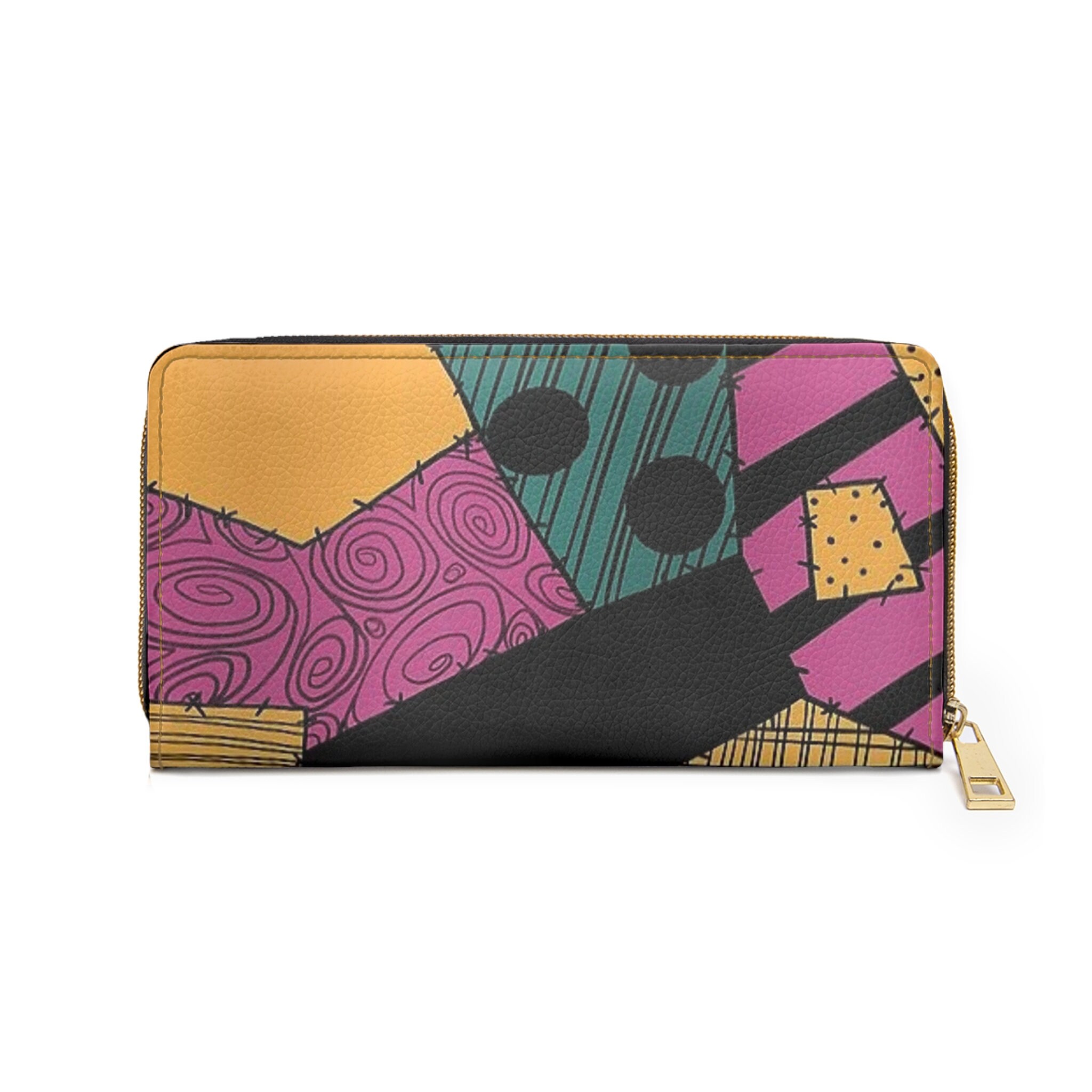 Sally Patchwork Dress Zipper Wallet - Etsy
