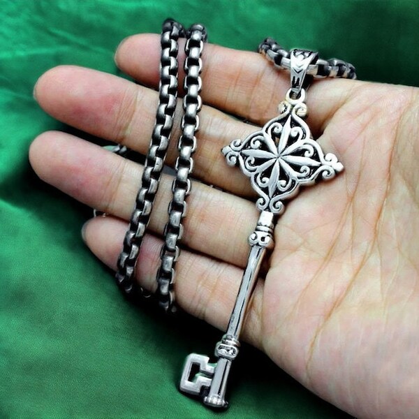 Gothic Key Pendant - Etsy