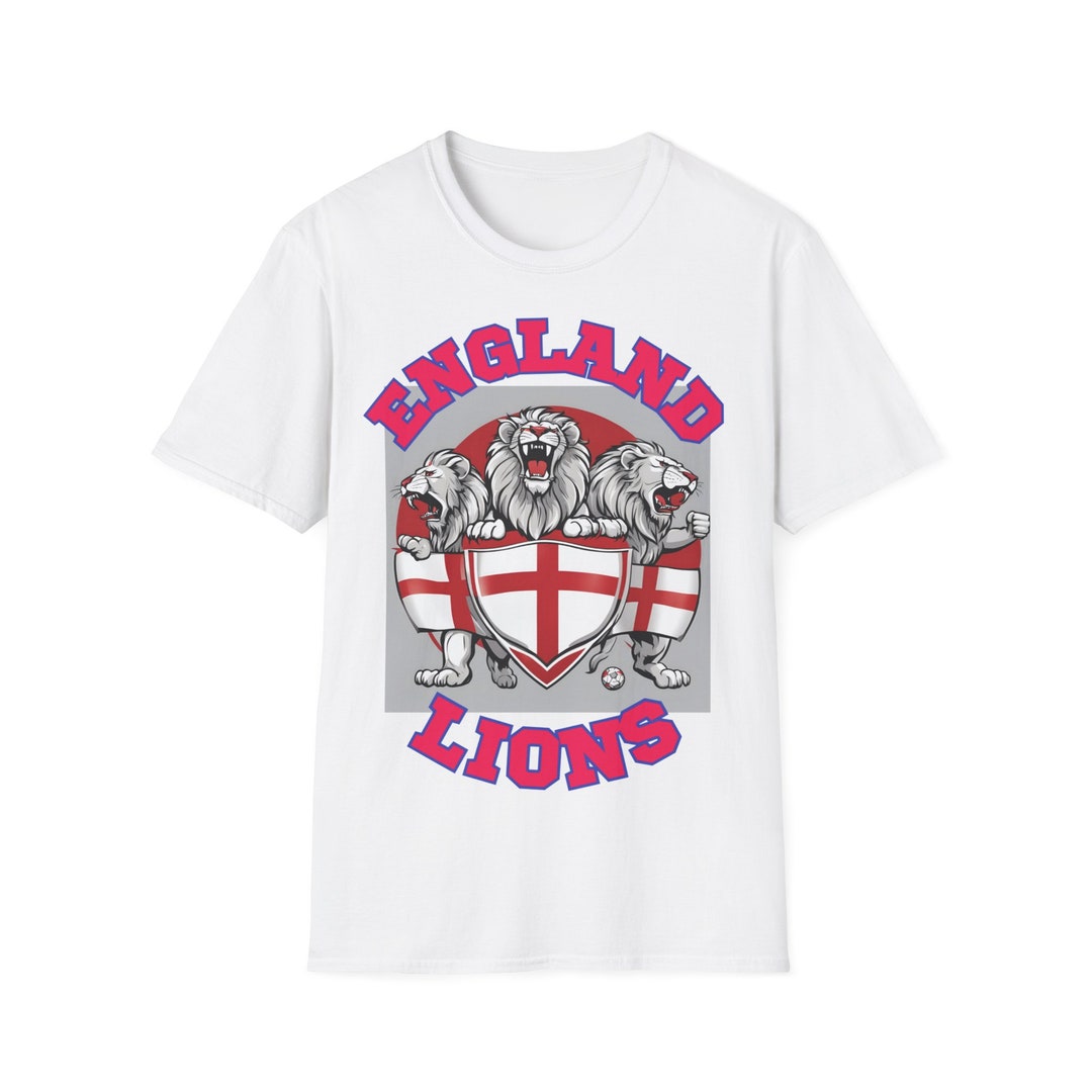 England Lion T-shirt - Three Lions T Shirt - England Top - St George ...
