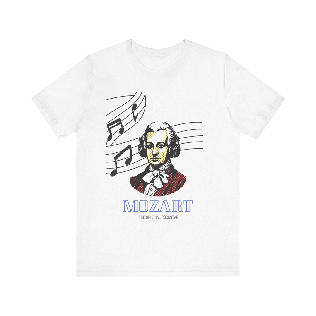 Mozart the Original Rockstar T-shirt. A Bold Tribute to Classical Music ...