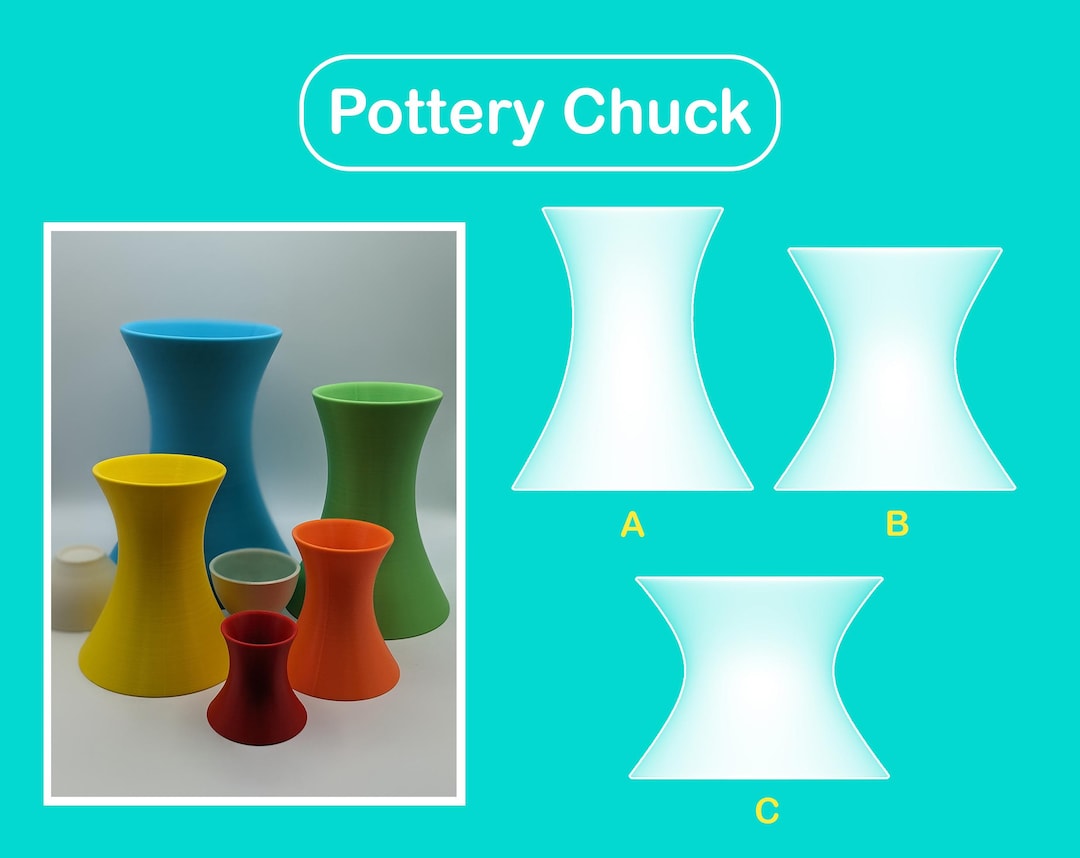 Pottery Chuck / Potter's Chuck / Pottery Tool / Base Guide / Pop Shape ...