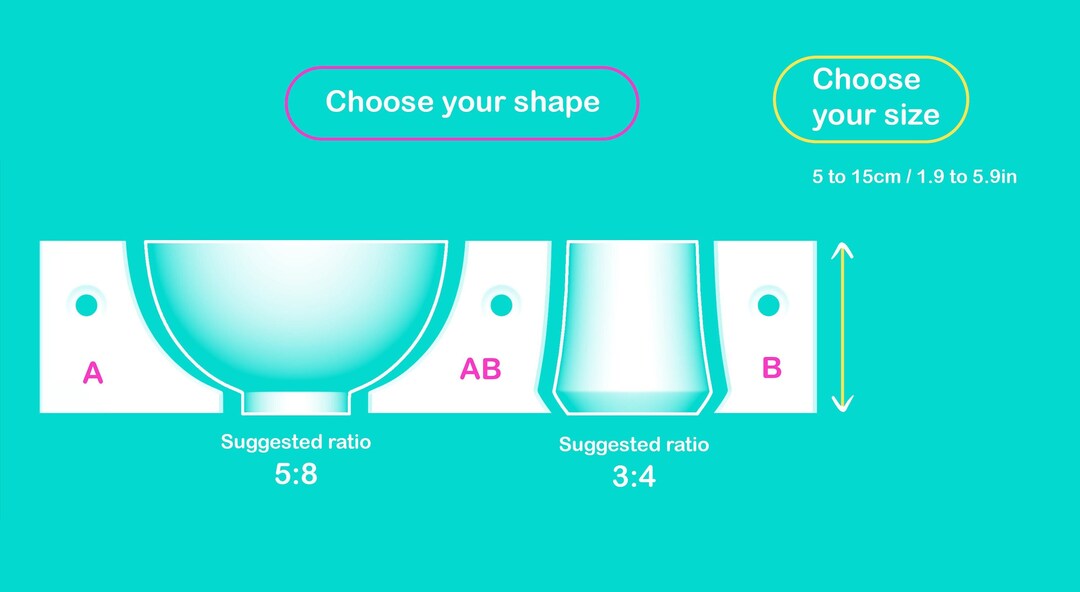 Estèque Gabarit / Pottery Tool / Pottery Rib / PLA 3D Print / Shape ...