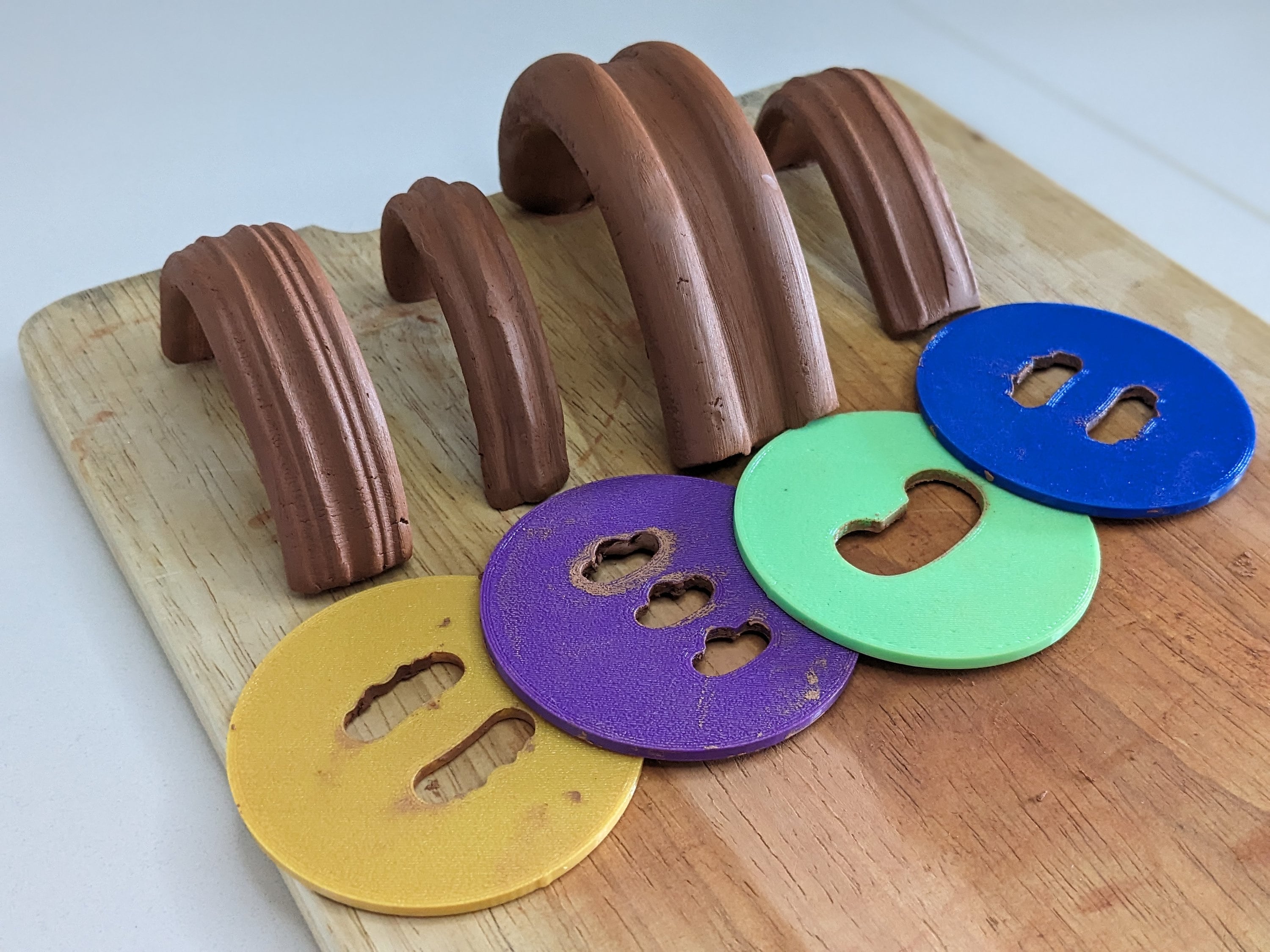 Pottery Extrusion Dies / Pottery Tool / Handle Pattern Disc / Clay ...