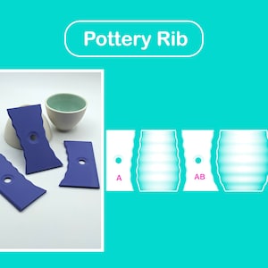 Estèque Gabarit / Pottery Tool / Pottery Rib / PLA 3D Print / Shape ...