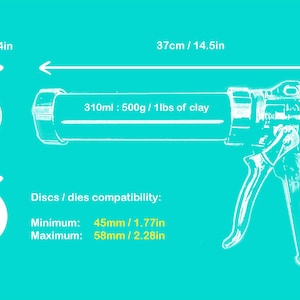 Clay Extruder and Dies / Pottery Tool / Handle Pattern Disc / PLA+ 3D ...