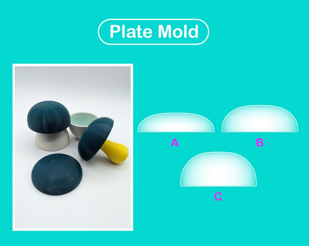 Pottery Plate Bowl Mold / Pottery Form / Modeling Tool / Base Guide ...