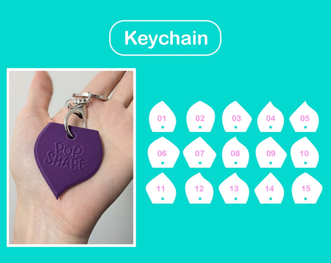 Keychain Estèque Gabarit / Pottery Tool / Pottery Rib / PLA+ 3D Print ...