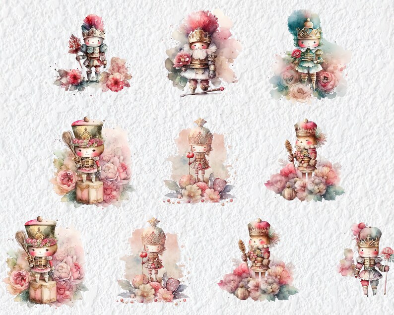 34 PNG Christmas Nutcracker Clipart Watercolor Christmas Decoration ...