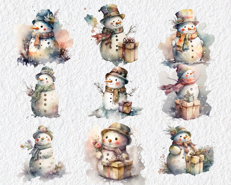 120 PNG Christmas Bundle Clipart ,watercolor Big Bundle Christmas ...