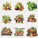 20 PNG Farm-to-table Vegetables Clipart Watercolor Green Food & Drinks ...