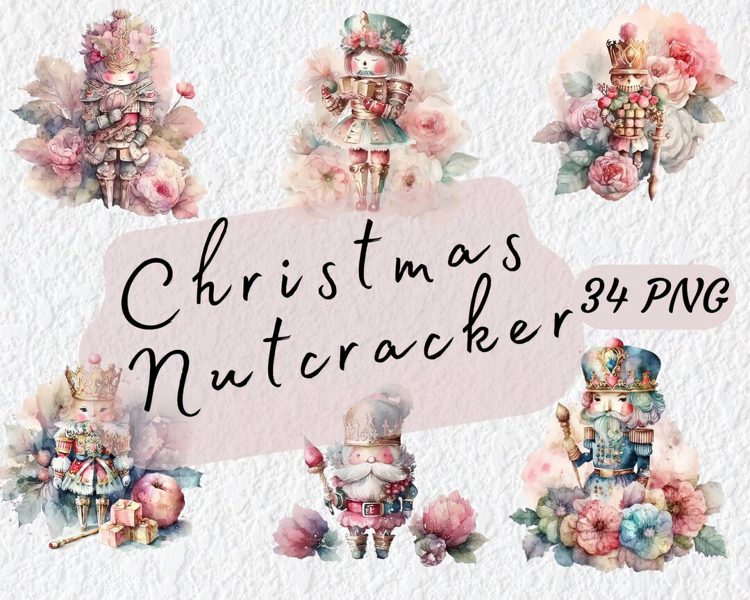 34 PNG Christmas Nutcracker Clipart Watercolor Christmas Decoration ...