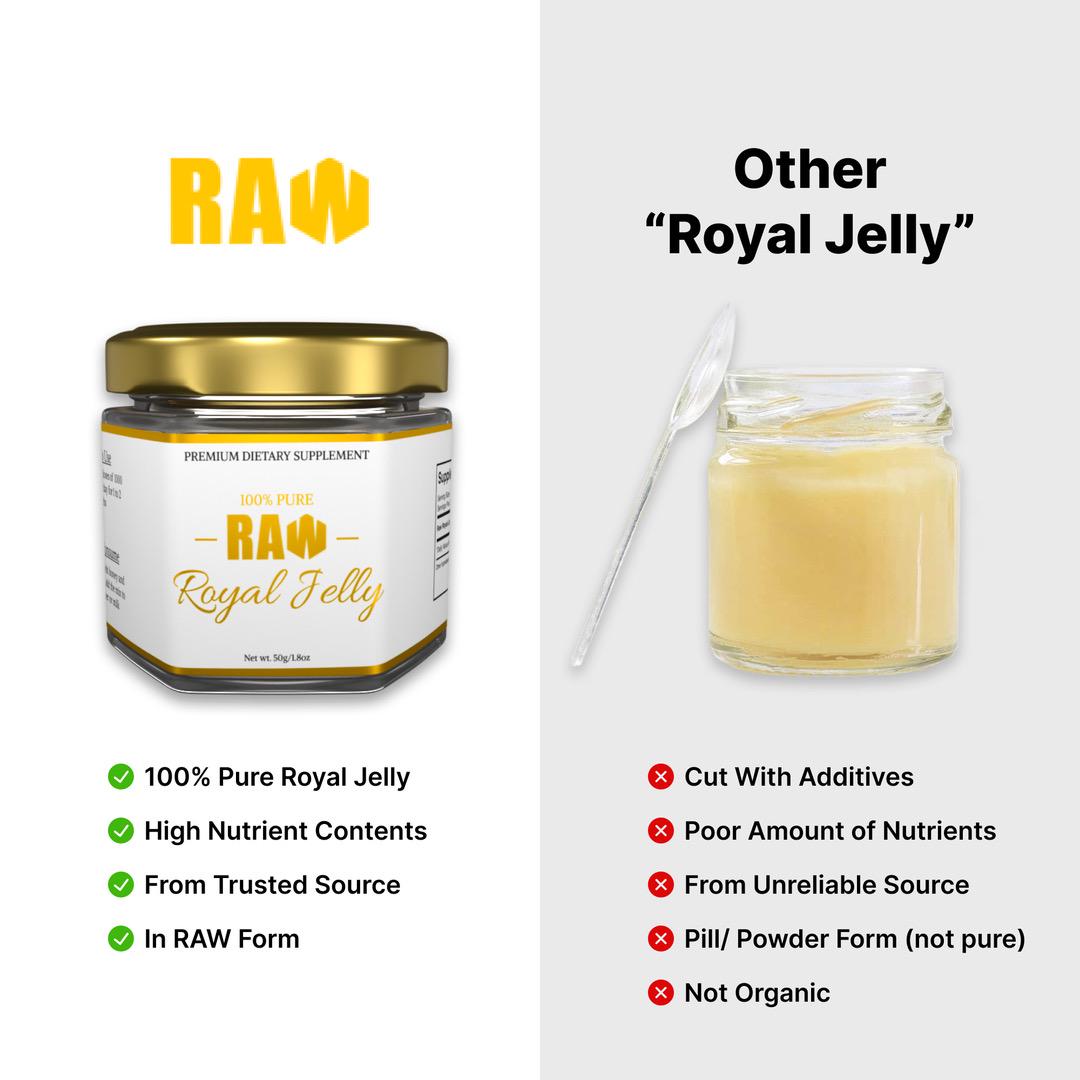 100% Pure Fresh Royal Jelly Highest Quality, Gelee Royale 55g,110g,165g Bee Honey Raw Product ...