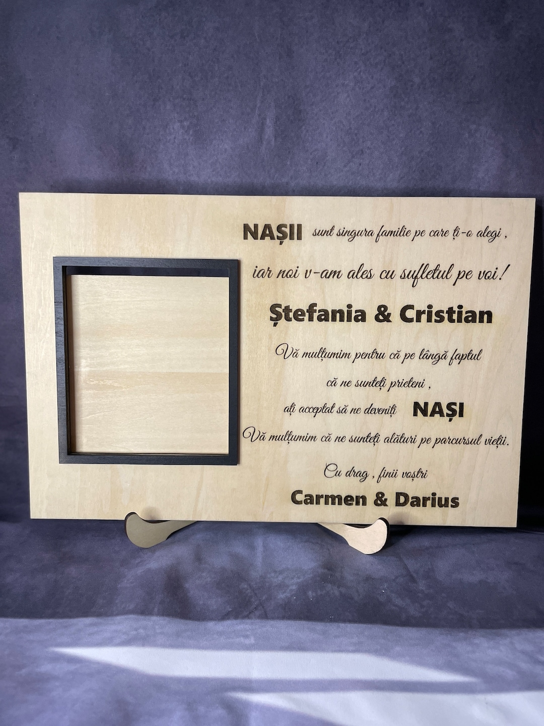 Personalized Family Photo Frame Personalized Wooden Frame - Etsy