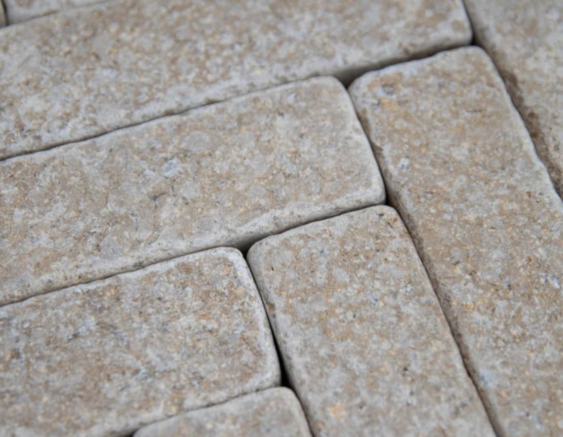 Natural Beige Limestone Bricks (packs of 10) - Etsy