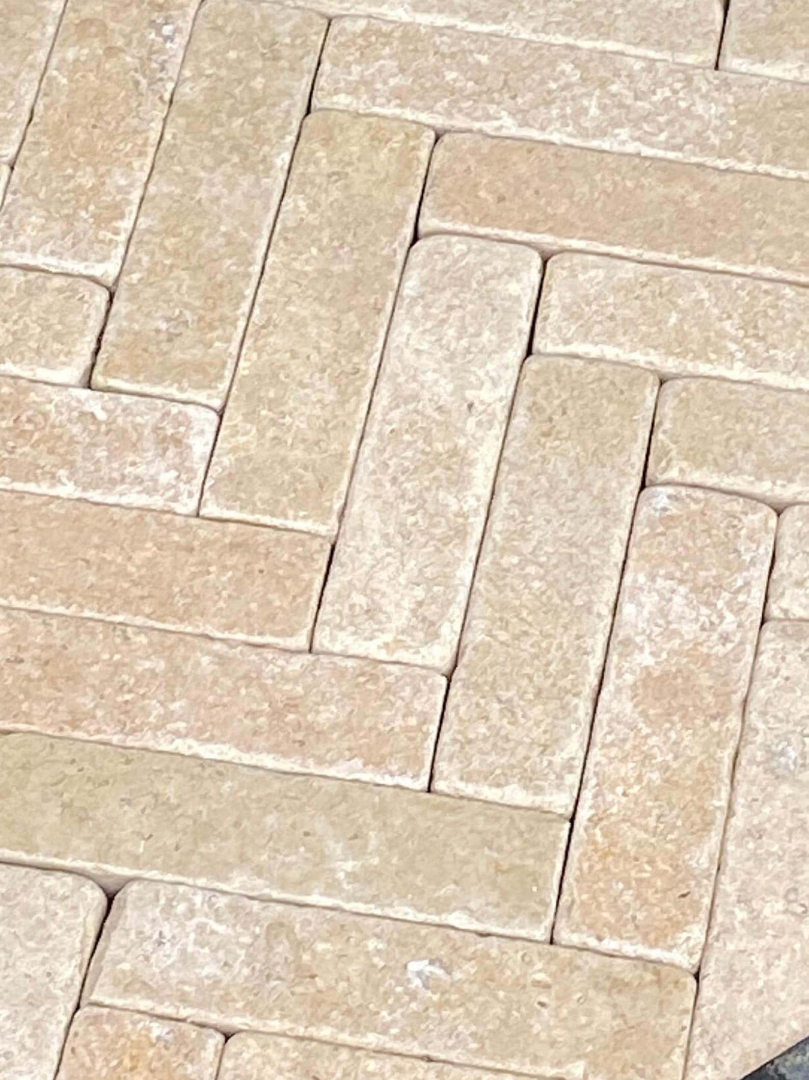 Natural Beige Limestone Bricks (packs of 10) - Etsy