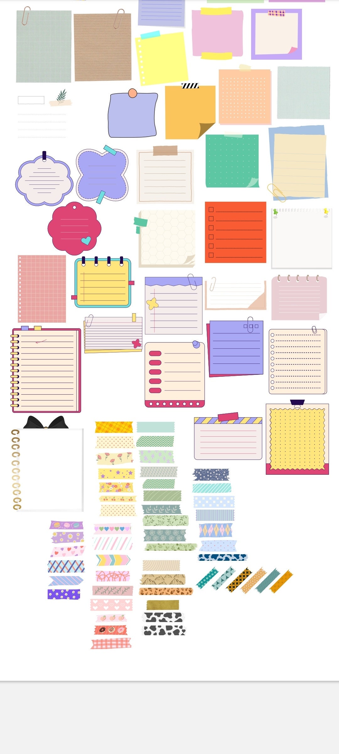 130 Digital Sticky Notes, Digital Stickers, Png Stickers, Goodnotes ...