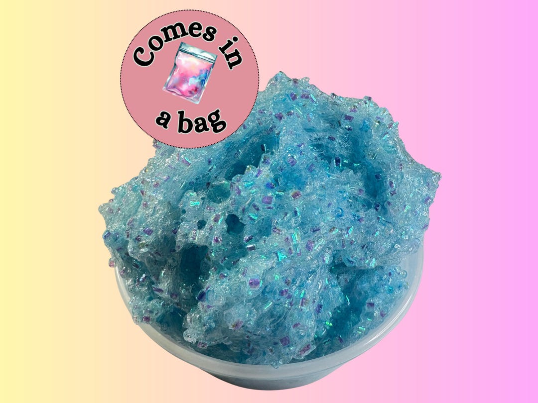 Blue Bingsu Slime: Crunchy Ocean Scented Slime in a Bag (4oz) - Etsy Canada
