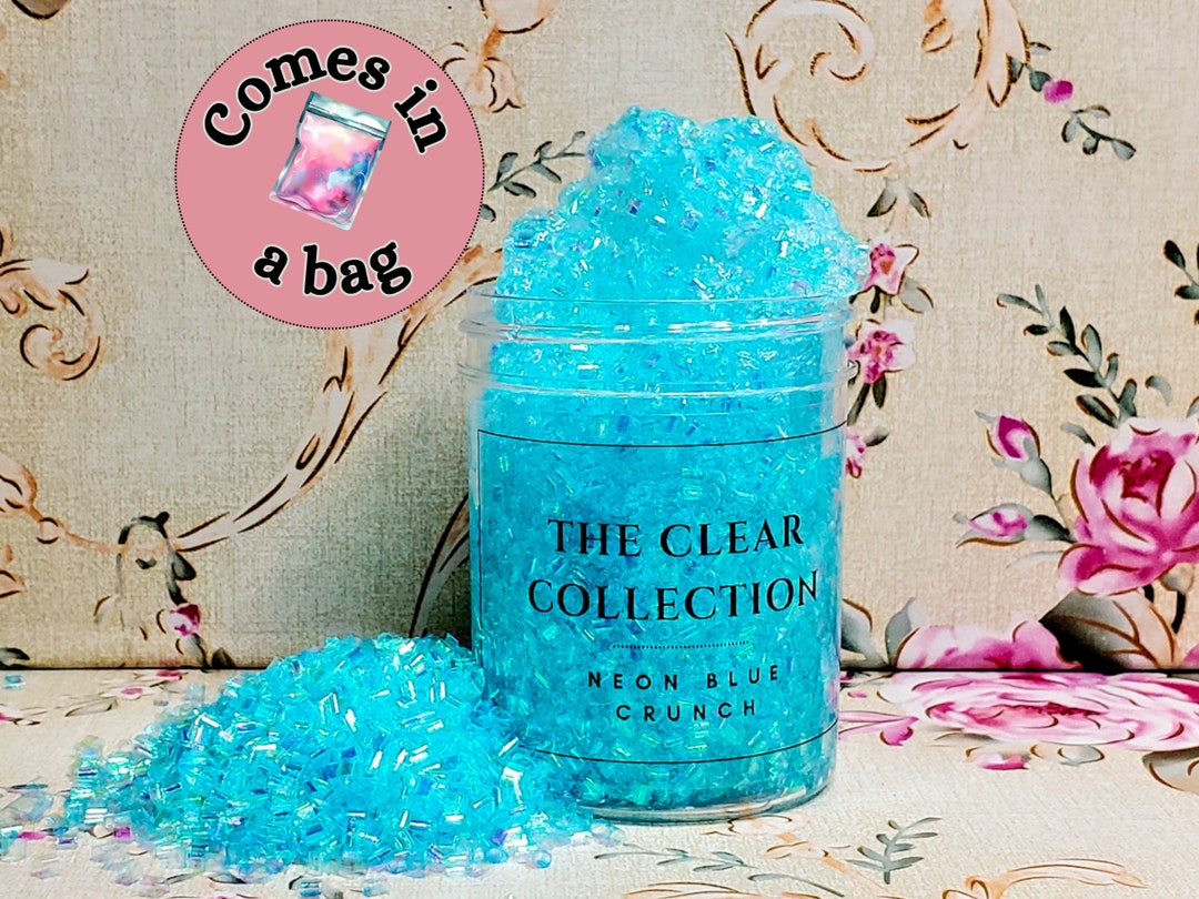 Bingsu Slime in a Bag Blue Slime Crunchy Slime Homemade - Etsy