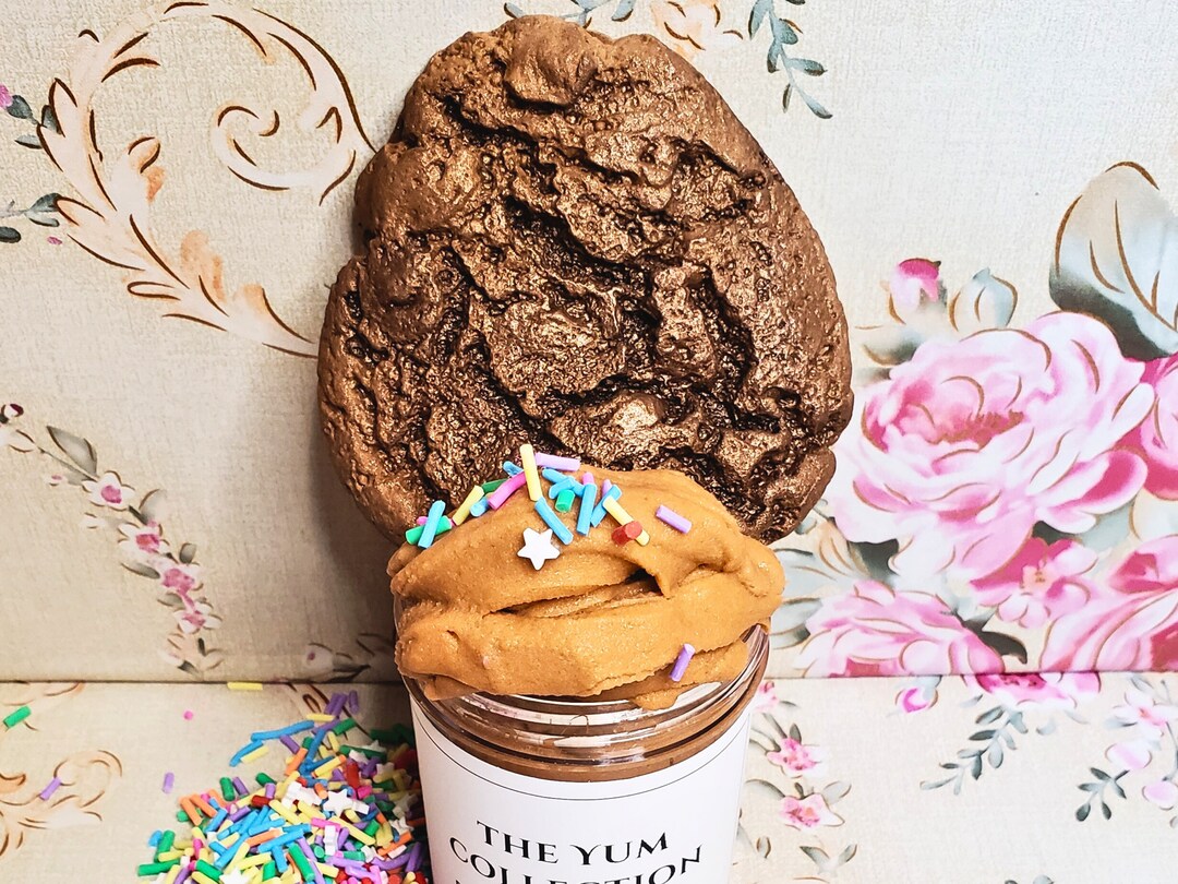 Cookie Dough DIY Slime Kit: Fudge Scented Slime With Sprinkles - Etsy