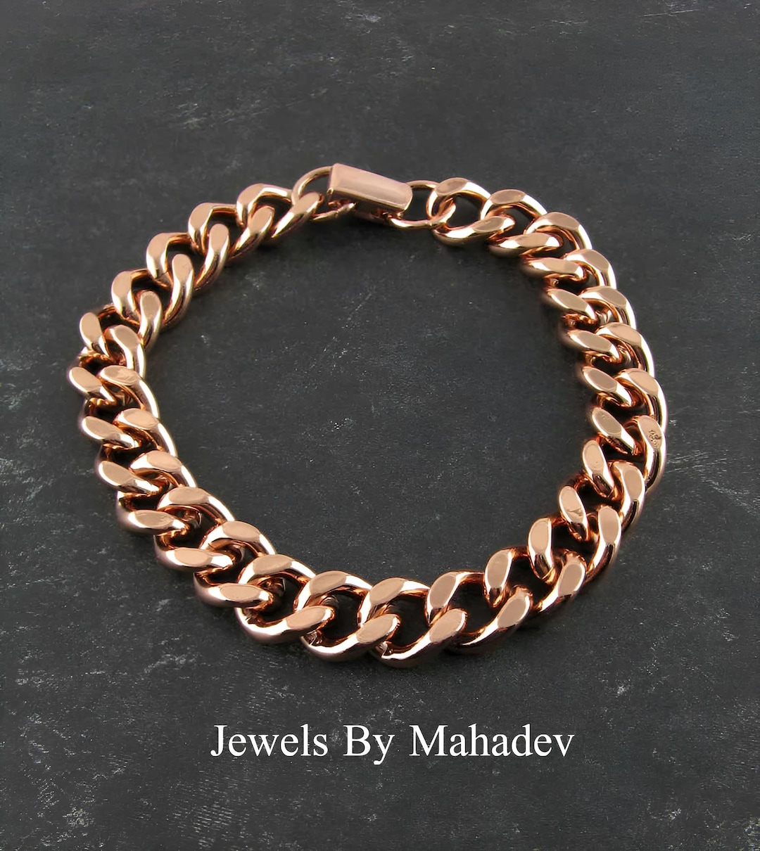 Pure Copper Cuban Curb Chain Anklet/bracelet | 100 % Pure Copper Chain ...