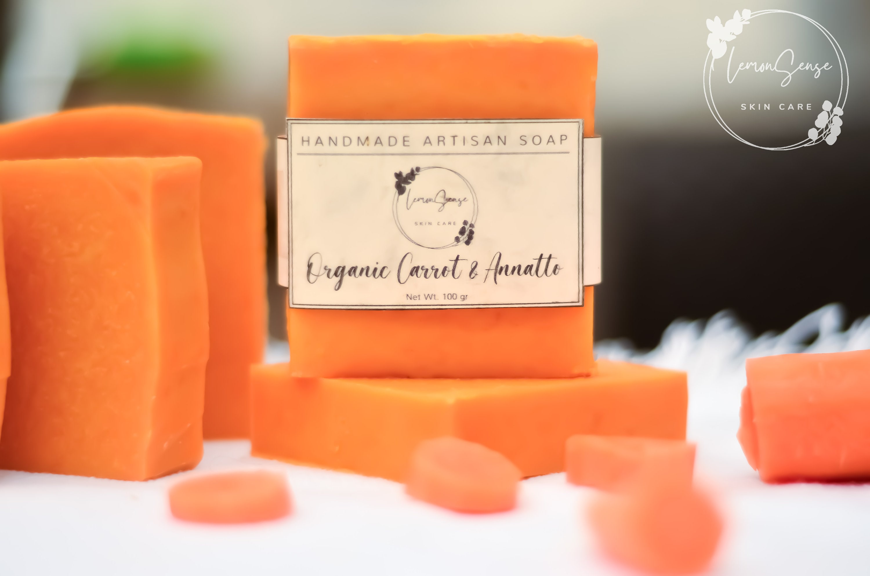 Organic Carrot Annatto Soap Bar: Handmade Cold Process Soap - Etsy