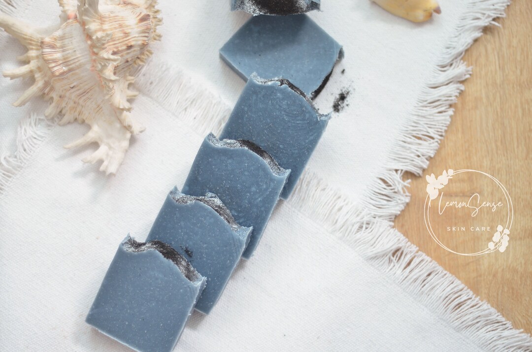 Sea Salt Indigo Soap Bar: Vegan Volcanic Sand Exfoliating Soap - Etsy