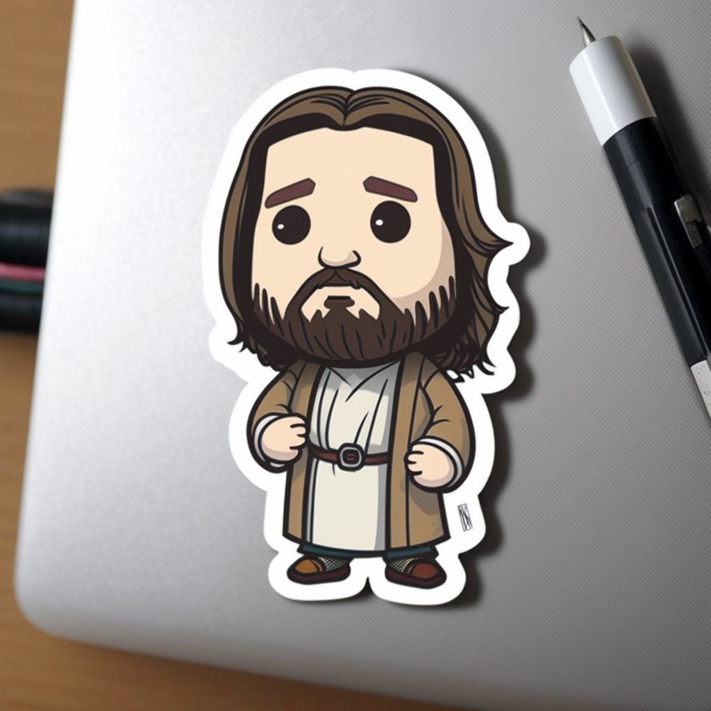 Christian Stickers Jesus Decals Cute Chibi Digital - Etsy