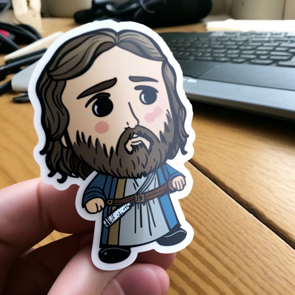 Christian Stickers Jesus Decals Cute Chibi Digital - Etsy