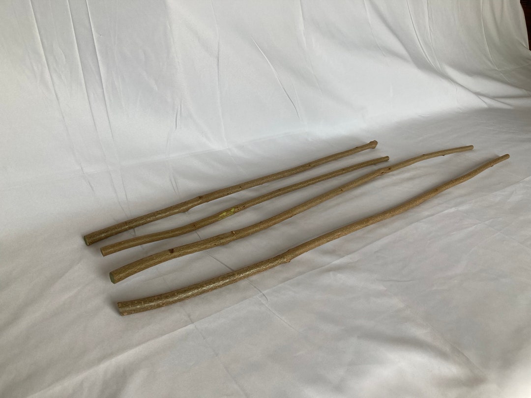 Set of 4 Hazelnut Rods for BDSM - Simple Strong Short Canes Whips Made ...