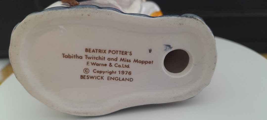 Tabitha Twitchit and Miss Moppet- Beatrix Potter Figurine- Beswick ...