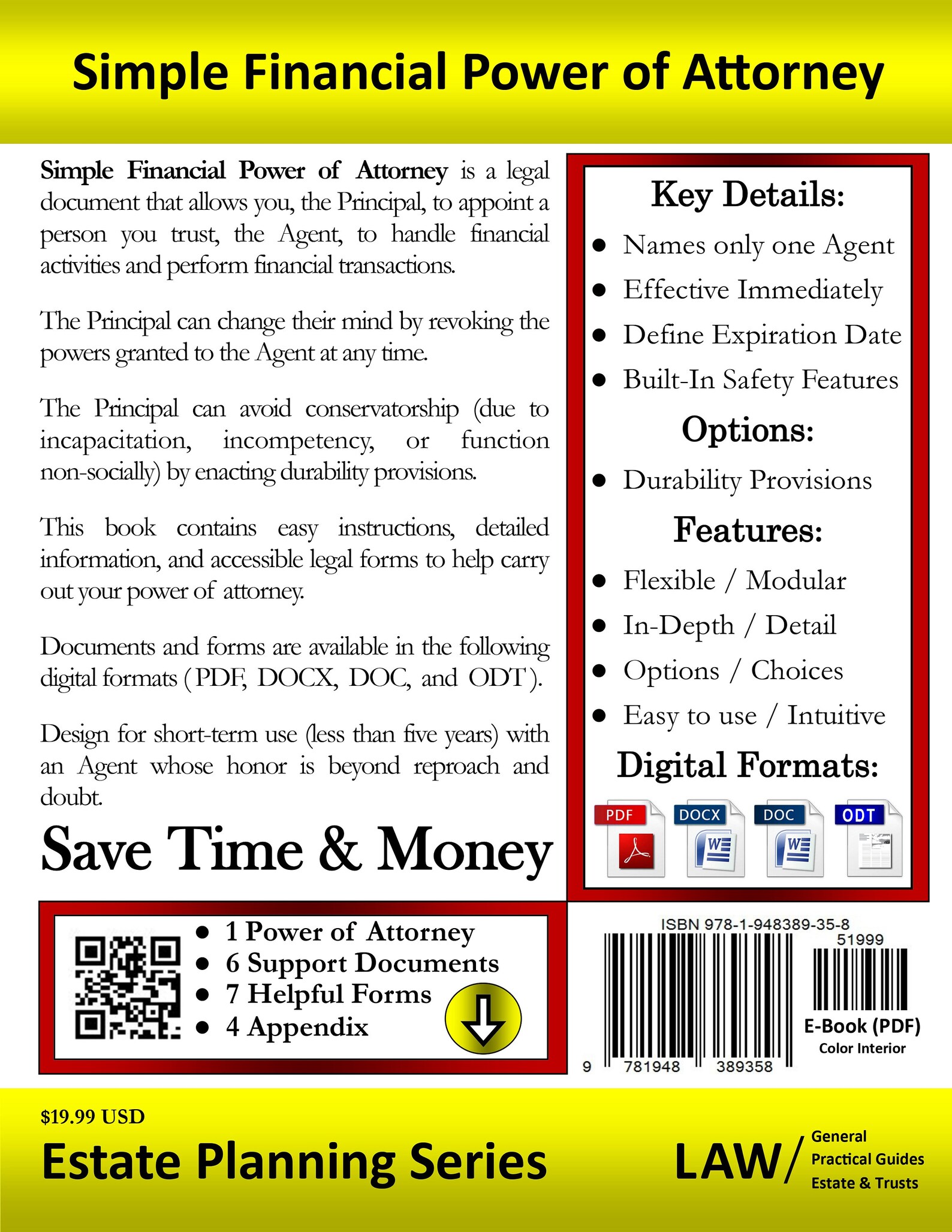 Simple Financial Power of Attorney Full Version Ebook PDF - Etsy