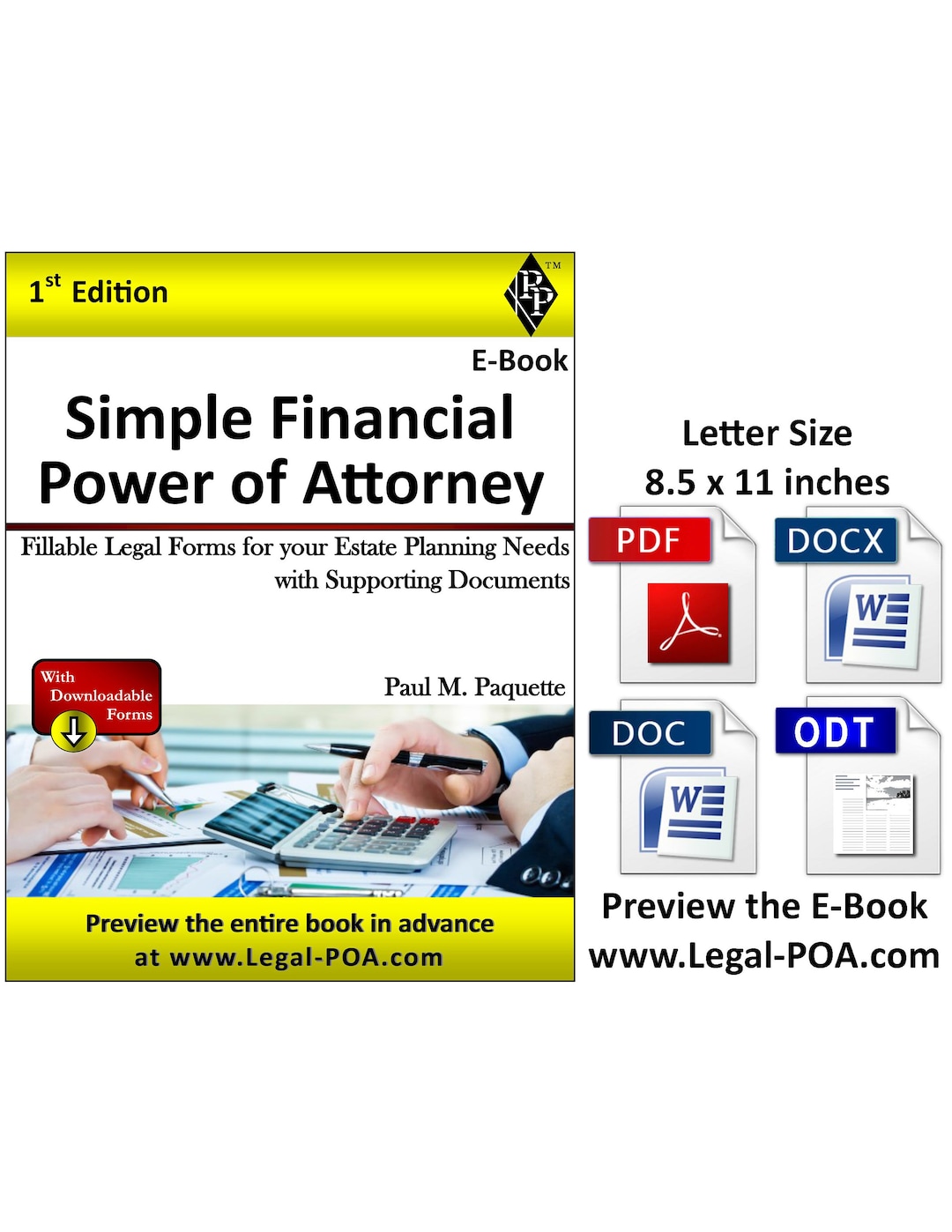 Simple Financial Power of Attorney Full Version Ebook PDF - Etsy