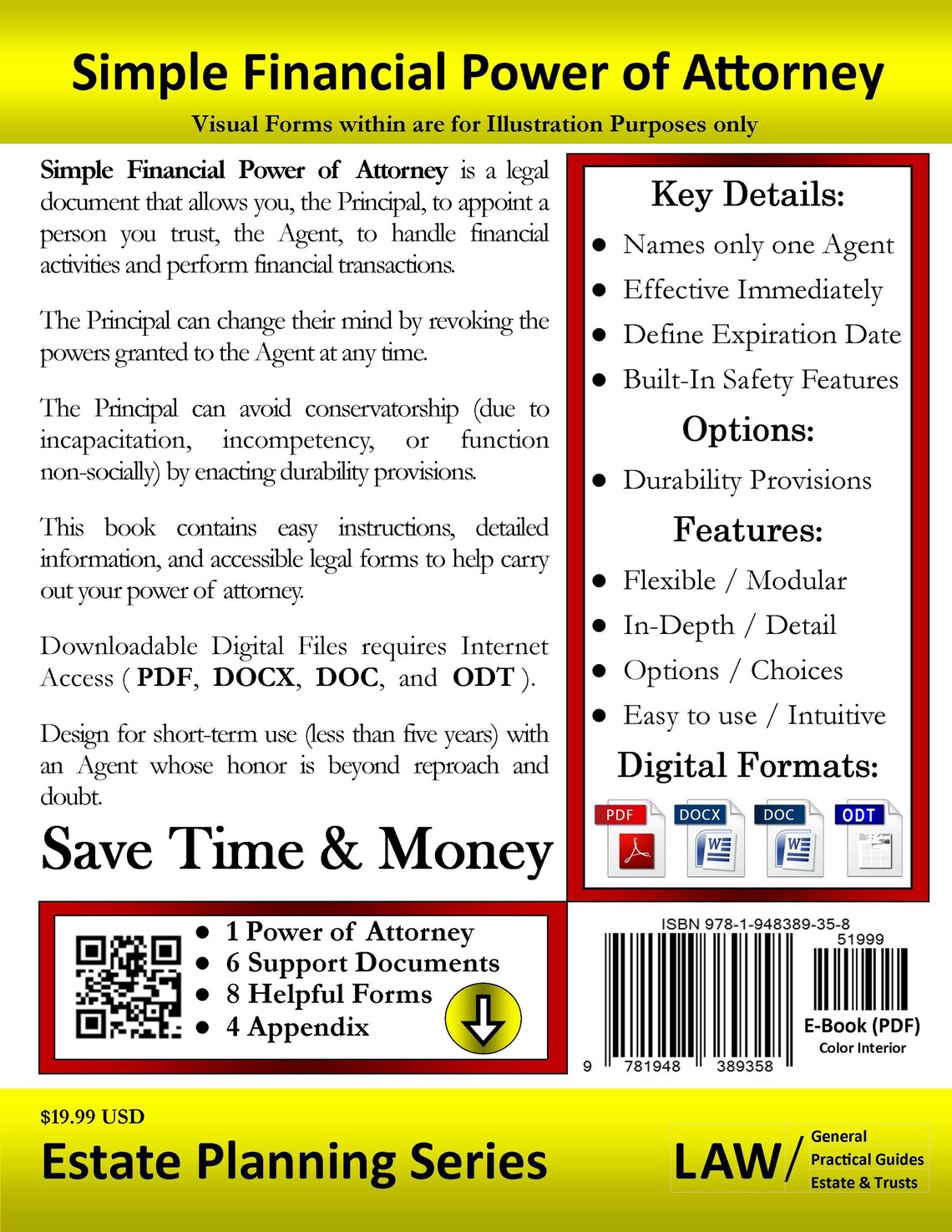 Simple Financial Power of Attorney - Full Version - Ebook ( PDF ) - Etsy