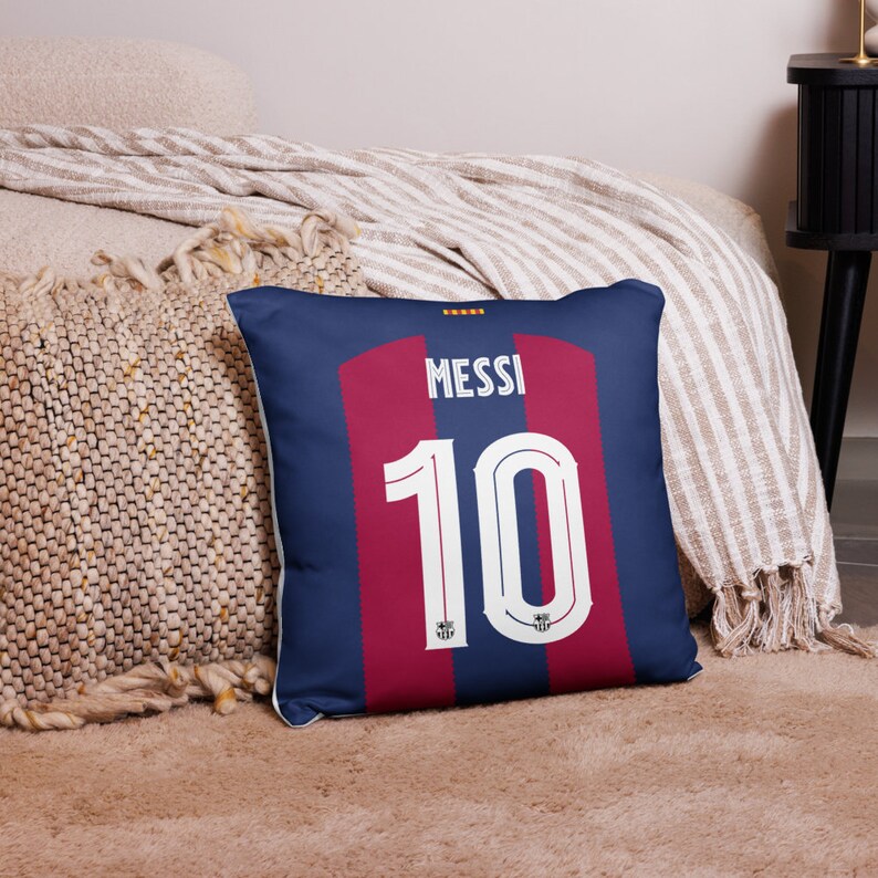 Lionel Messi Pillow Case Fc Barcelona La Liga Argentina Football ...