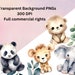 Cute Safari Animals Clipart Watercolor, Clipart for Commercial Use ...