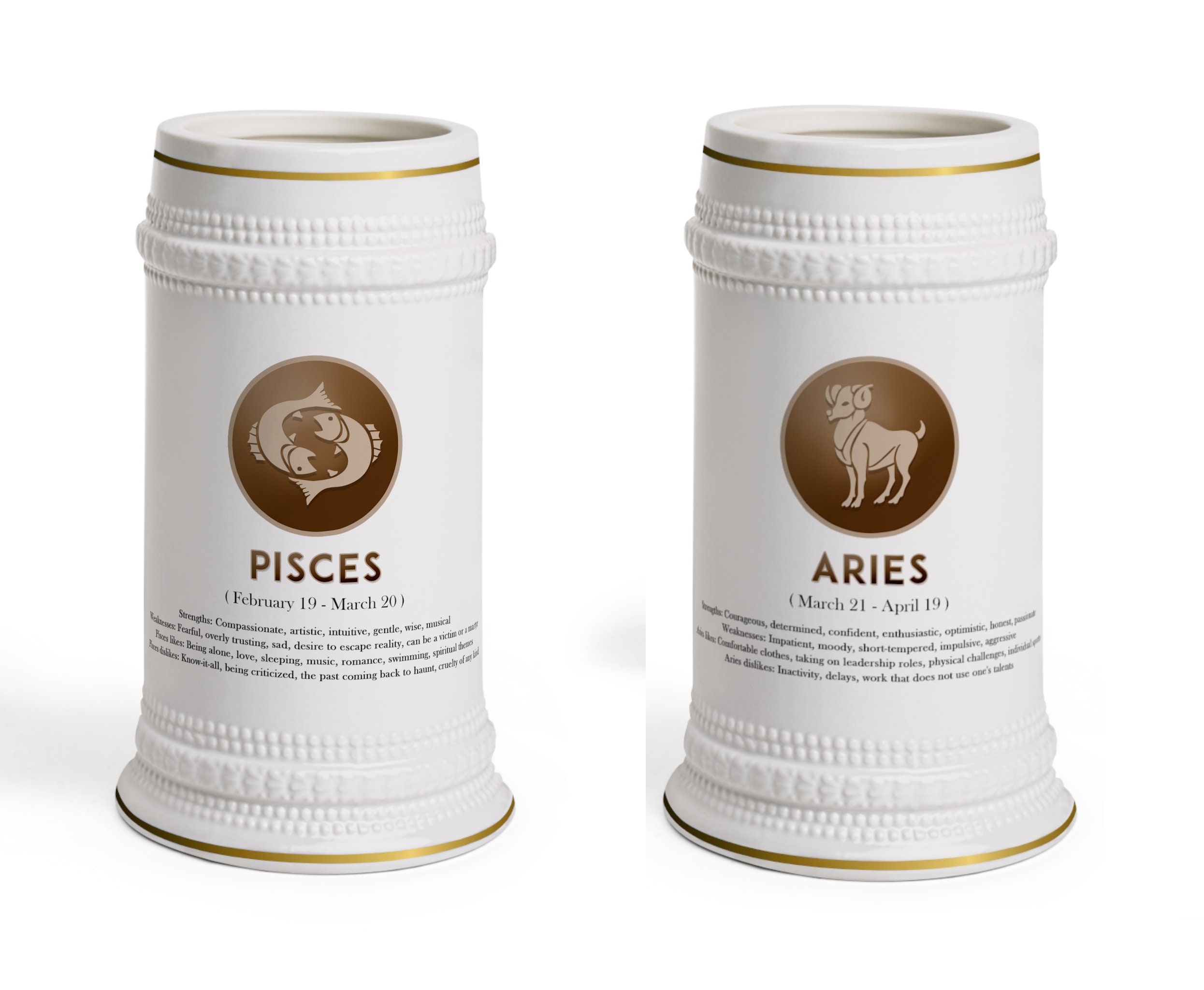 Zodiac Sign Stein Mug Horoscope Mug Astrology Drinkware - Etsy