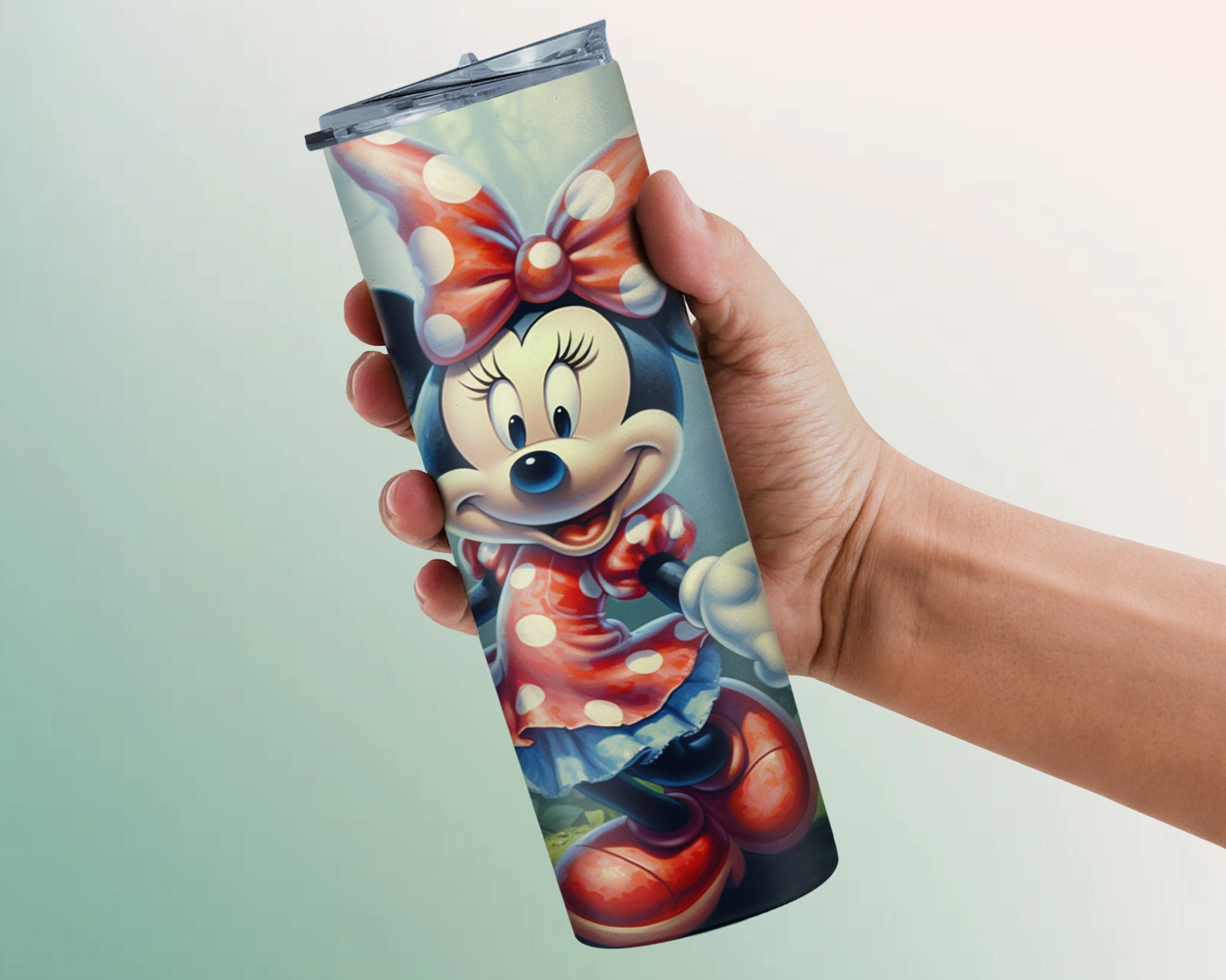 Minnie Mouse Tumbler 20oz Skinny Tumbler PNG Minnie - Etsy