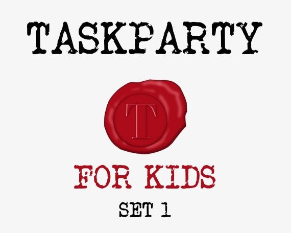 15 Digital Tasks for Kids in the Style of TASKMASTER Set 1 - Etsy