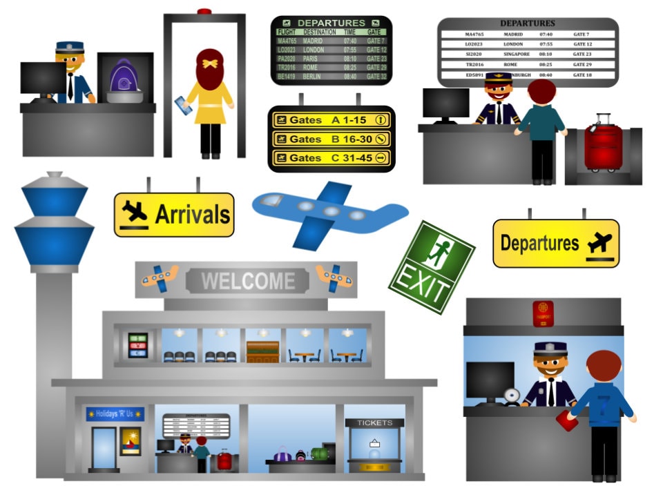 Airport Gate Clipart