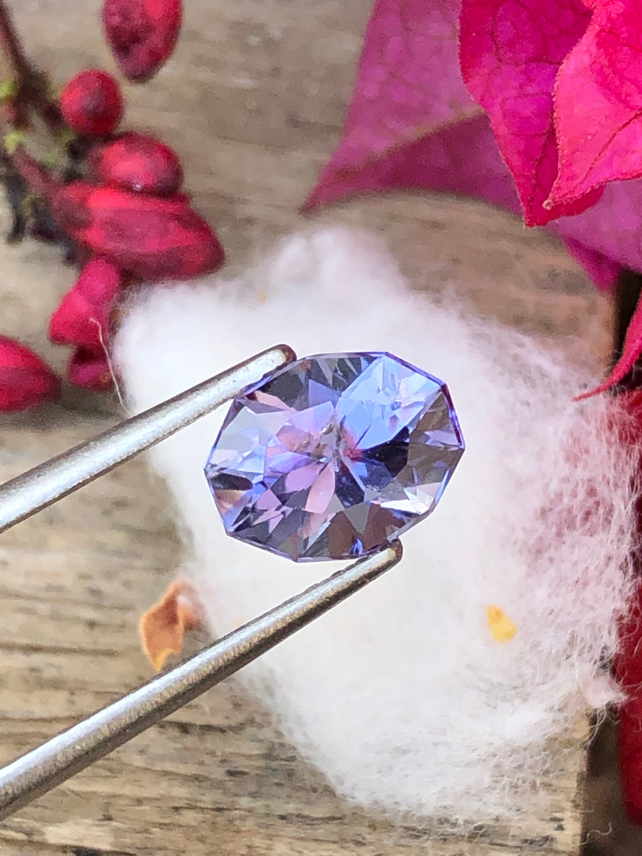 Natural Light Blue Color Tanzanite, 6x8 MM 1.30 Carats Loose Faceted ...