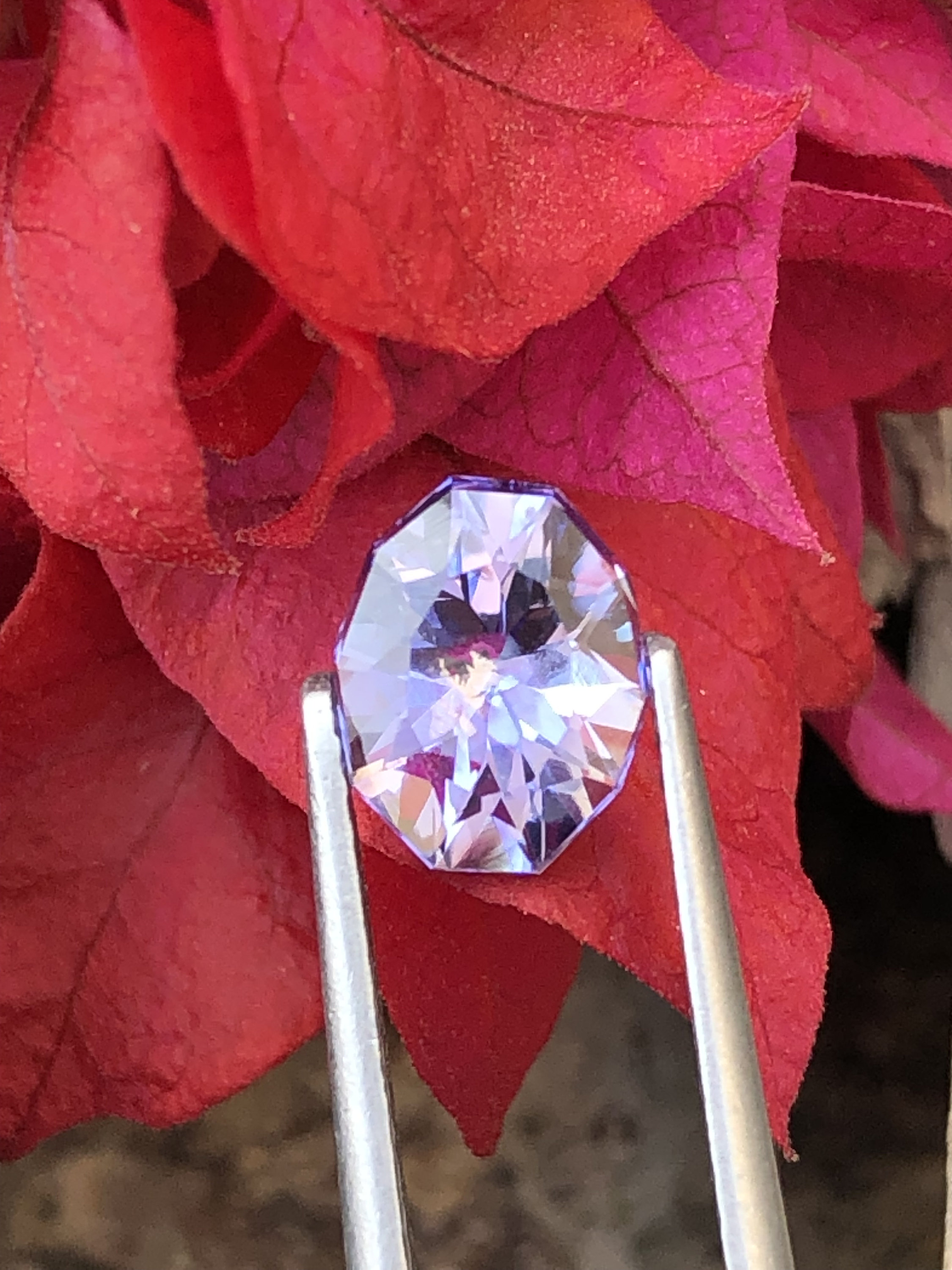 Natural Light Blue Color Tanzanite, 6x8 MM 1.30 Carats Loose Faceted ...