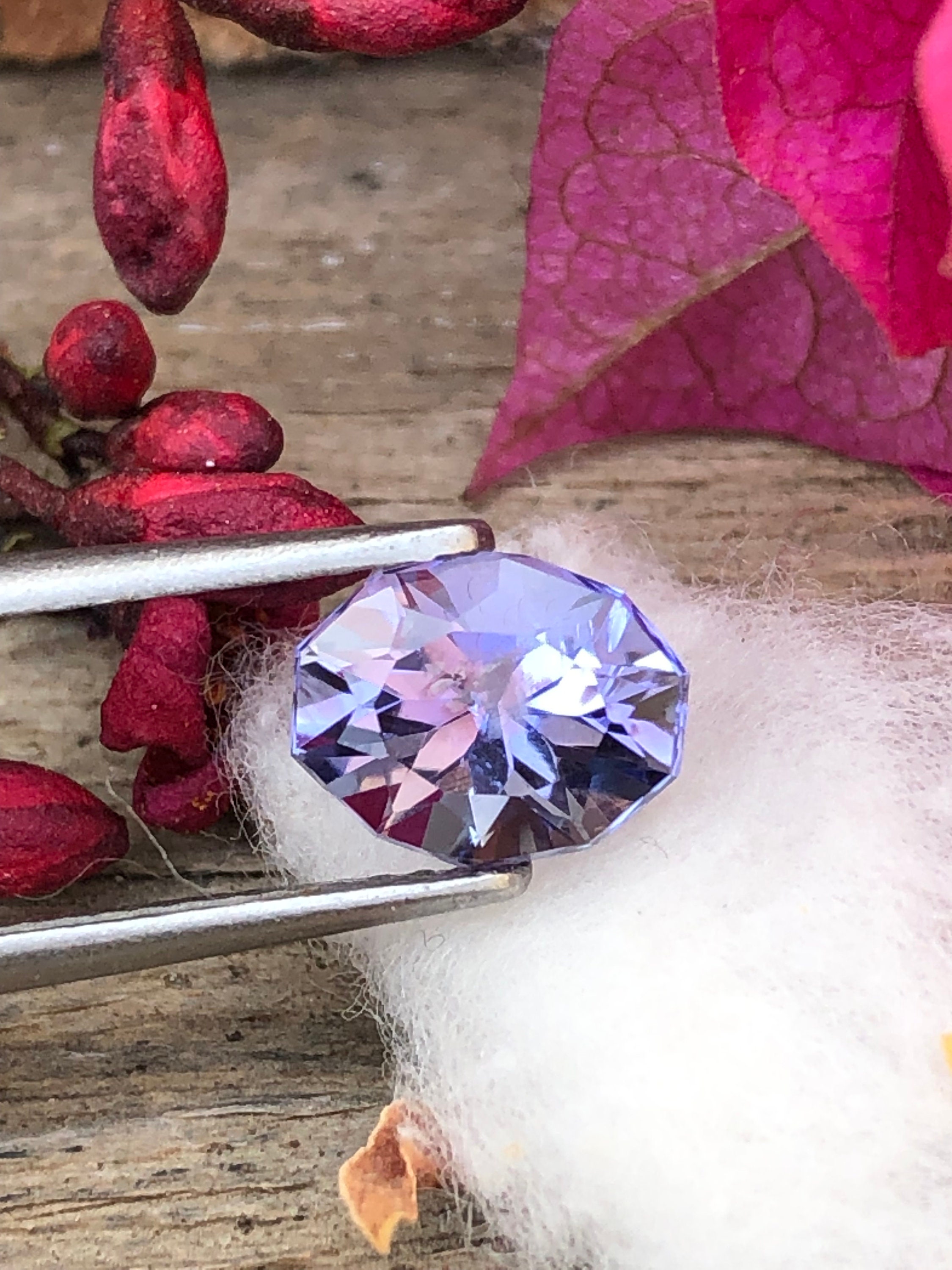 Natural Light Blue Color Tanzanite, 6x8 MM 1.30 Carats Loose Faceted ...