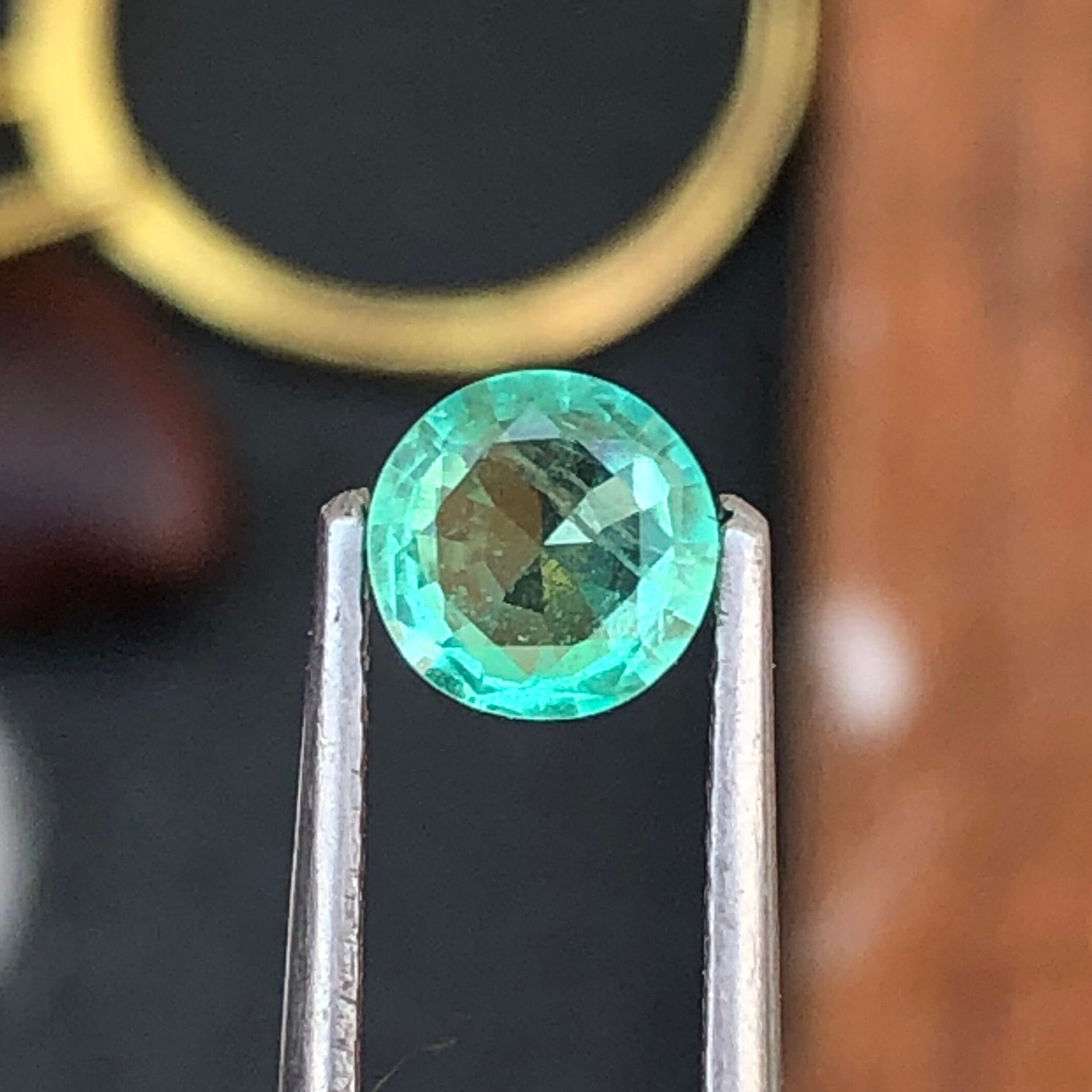 Buy Rare Green Emerald Gemstone, 5 MM 0.35 Carat Loose Faceted Round ...