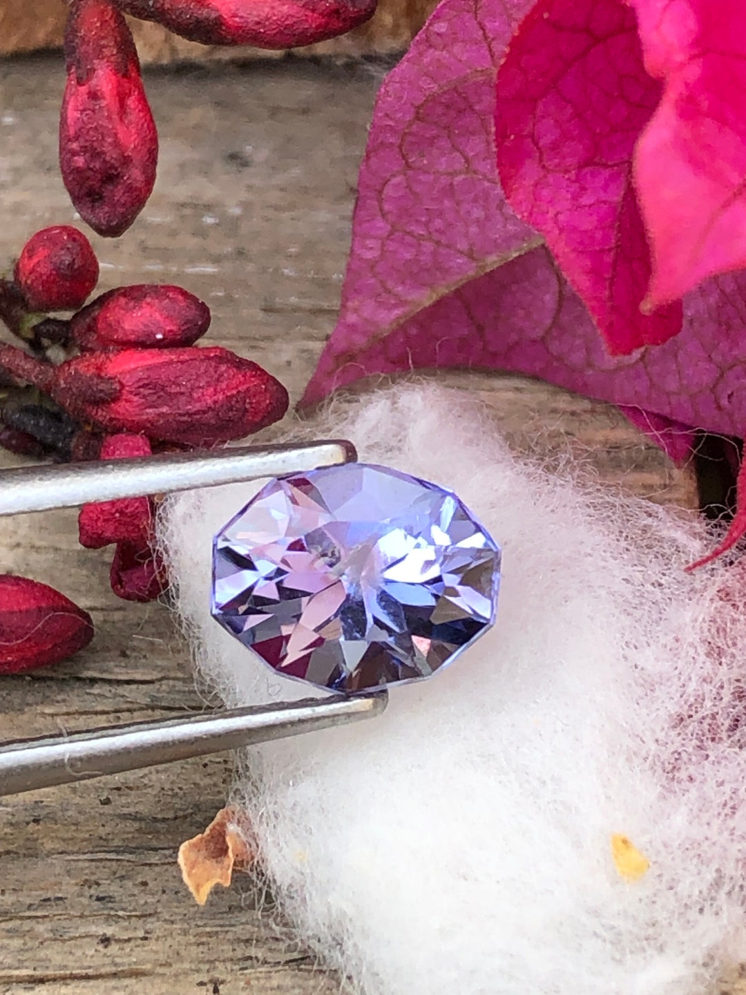 Natural Light Blue Color Tanzanite, 6x8 MM 1.30 Carats Loose Faceted ...