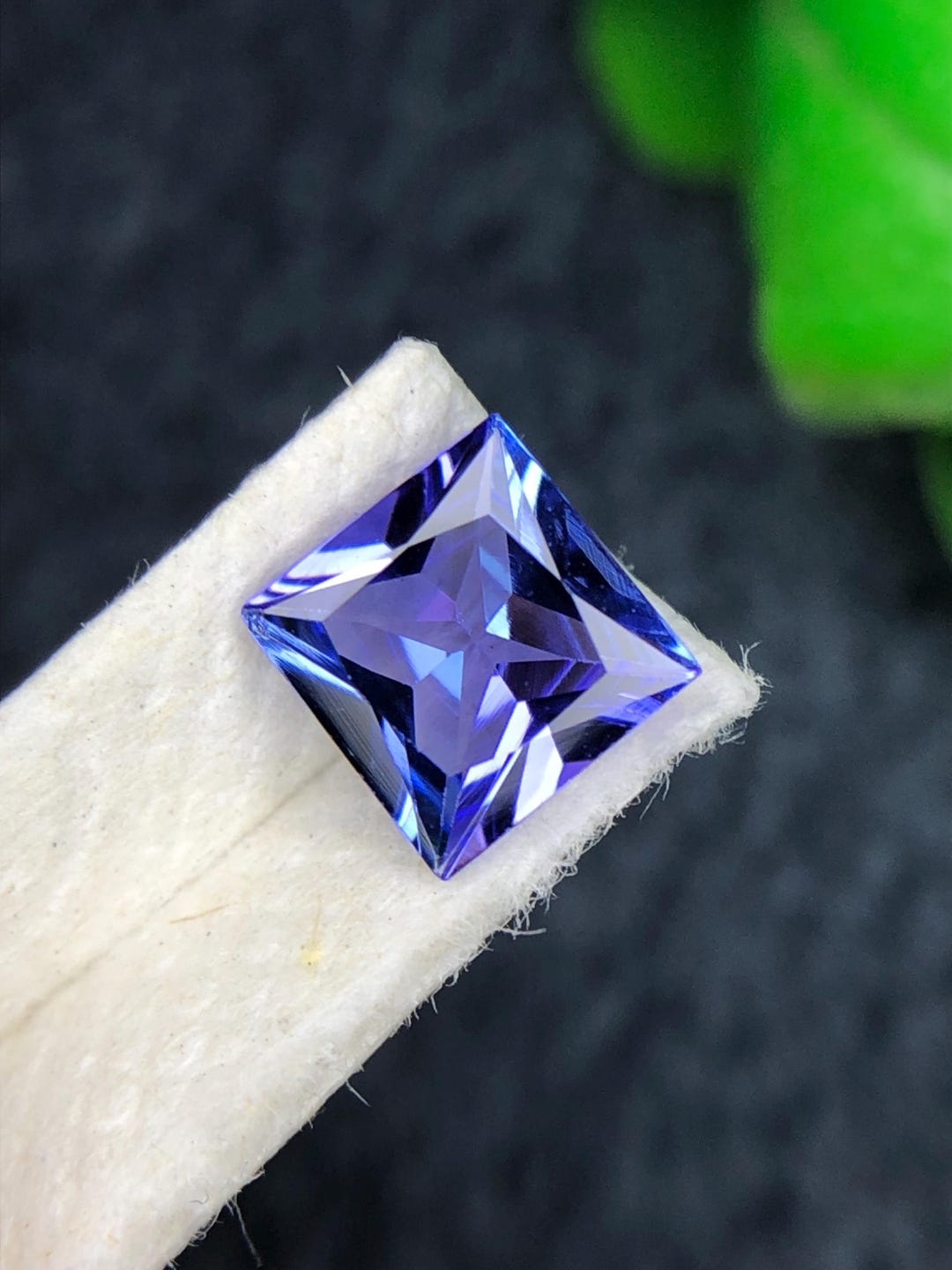 Princess Cut Tanzanite Stone: 0.90ct AAA Blue Zoisite Gemstone - Etsy