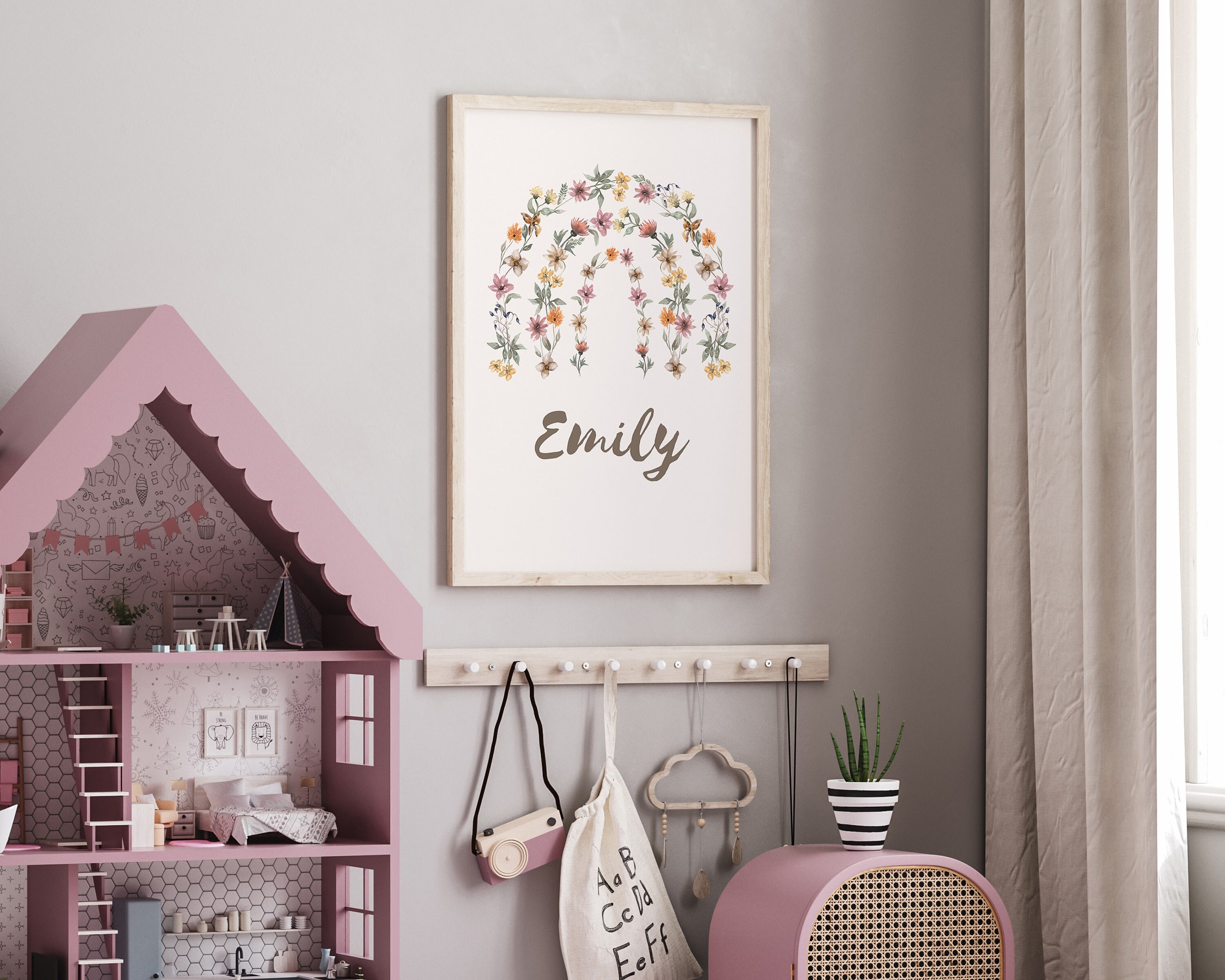 Personalized Name Print Wall Art Printable Custom Text Print - Etsy